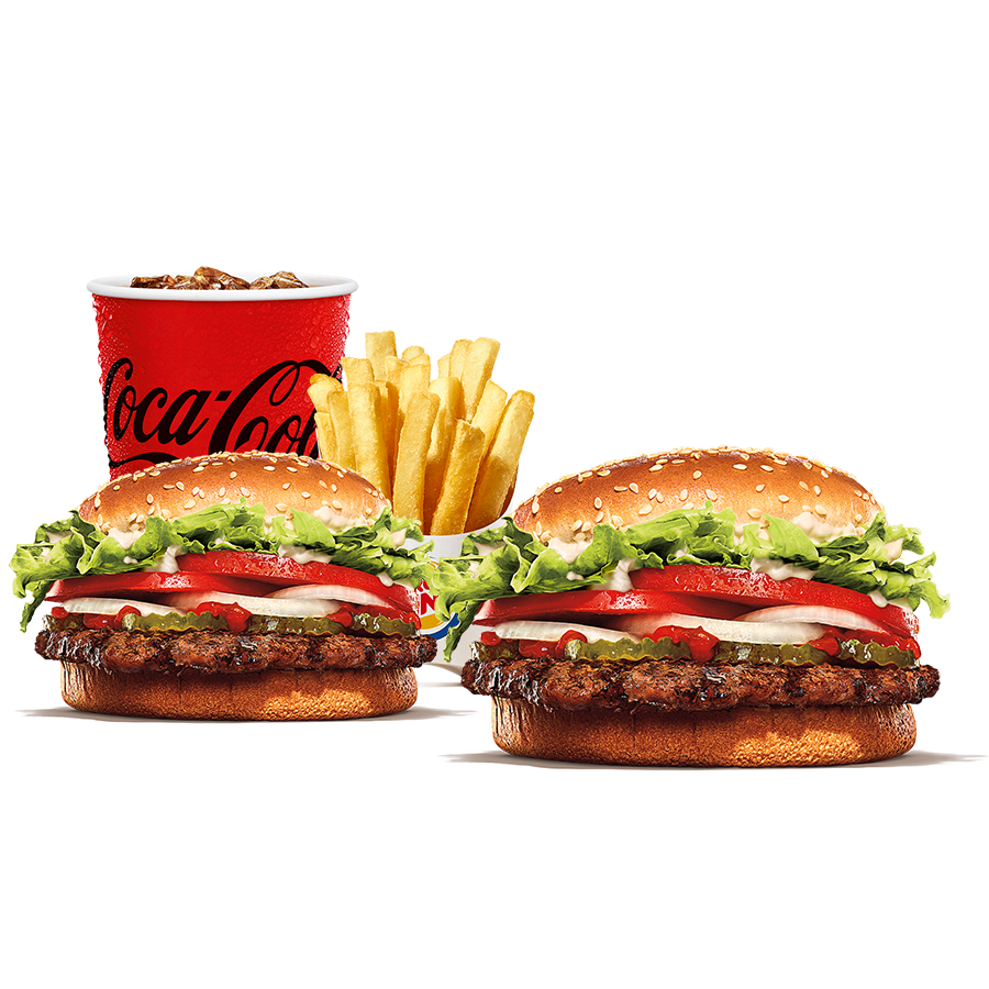 1 menu + 1 Whopper